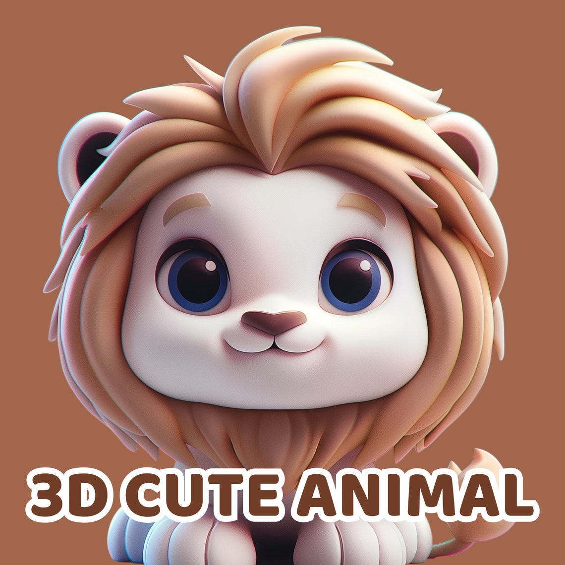 CUSTOM High Quality Cute 3D Model,3d Chibi Animal, 3D Cartoon Art, 3D ...