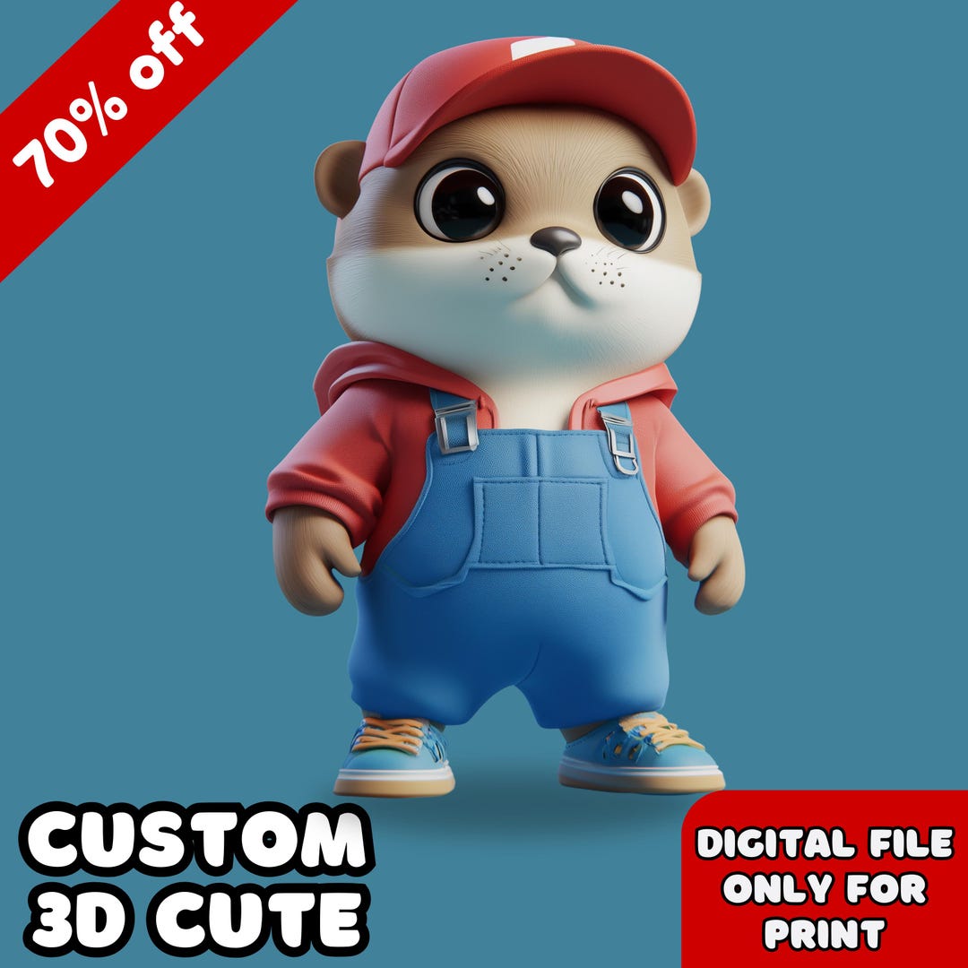 Custom High Quality Cute 3D Model,3d Chibi Animal, 3D Cartoon Art, 3D ...