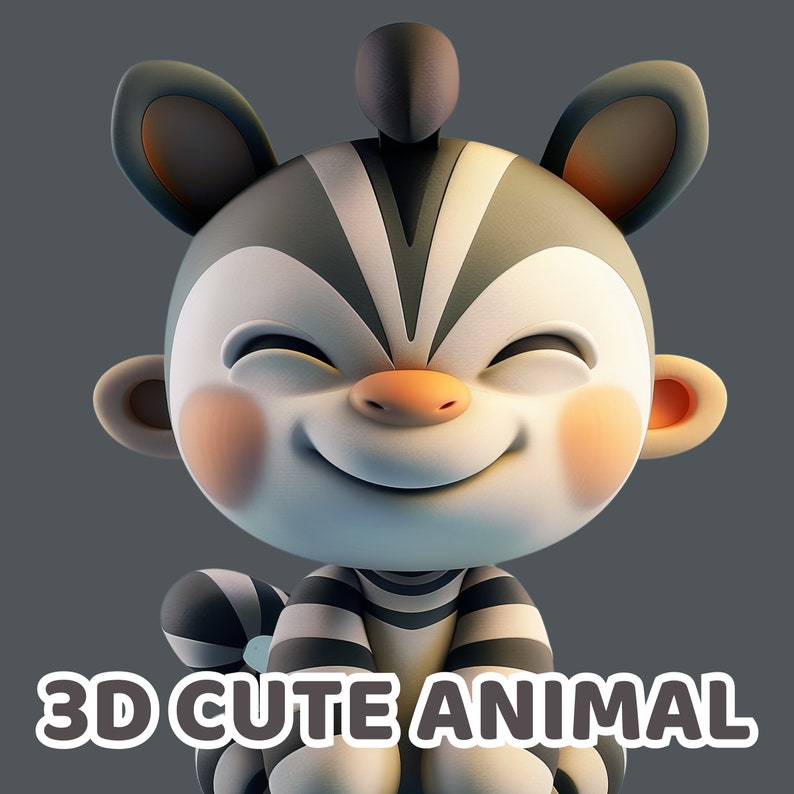 CUSTOM High Quality Cute 3D Model,3d Chibi Animal, 3D Cartoon Art, 3D ...