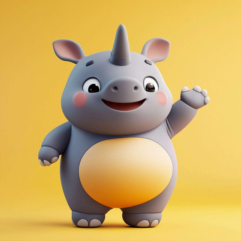 Custom High Quality Cute 3D Model,3d Chibi Animal, 3D Cartoon Art, 3D ...