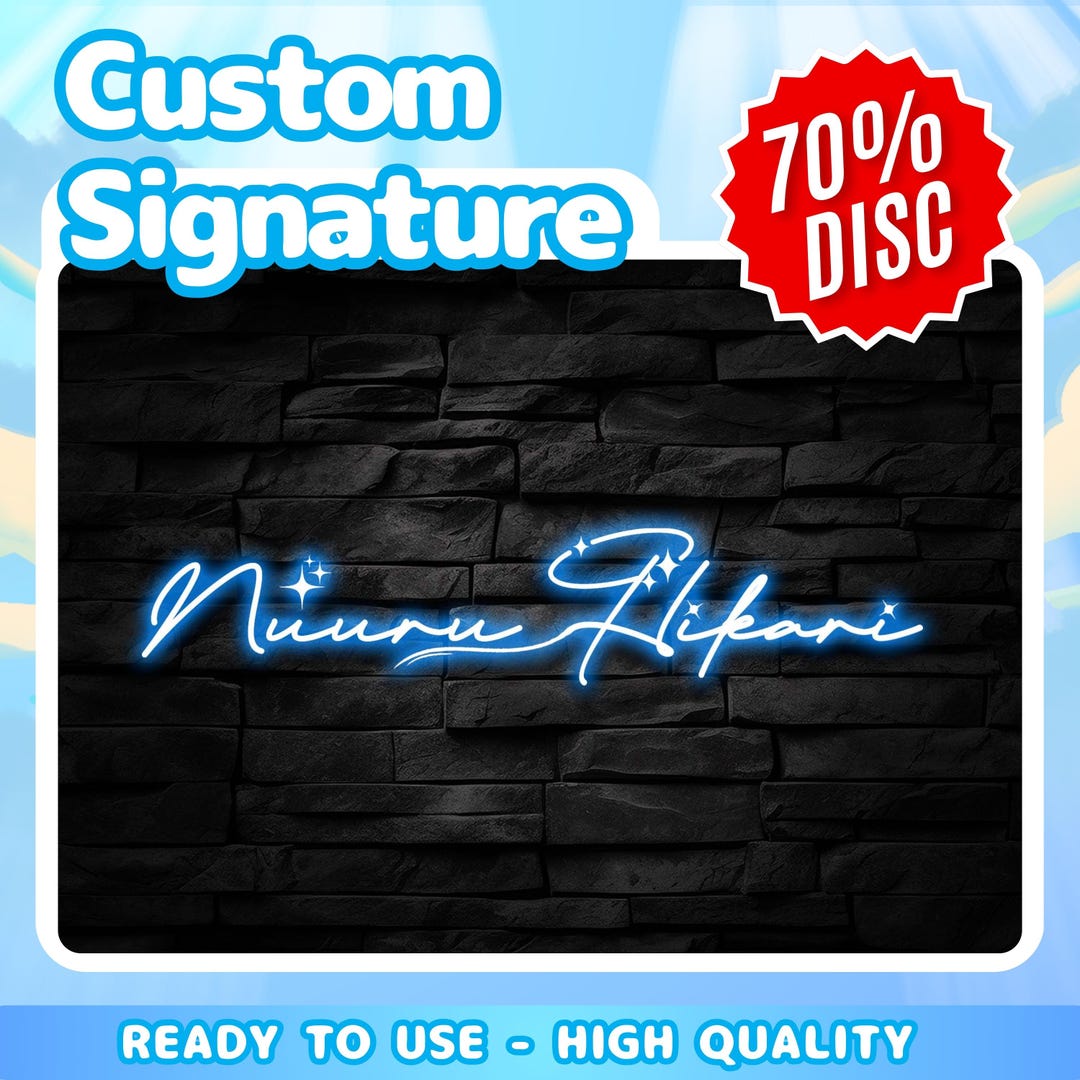 Custom Vtuber Signature Design: Animated Handwritten Logo With ...