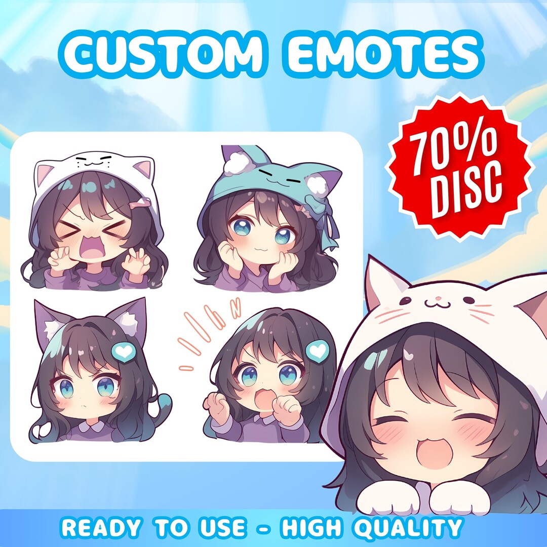 Custom Twitch Emotes or Kick Emotes Emojis, Sub Emotes for Your Twitch ...