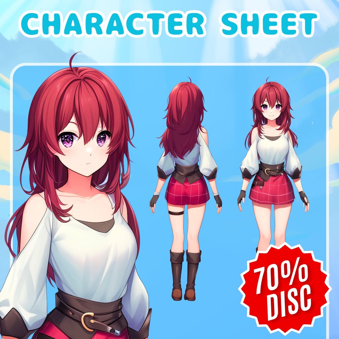 Custom Character Reference Sheet for Your Avatar | Custom Character ...