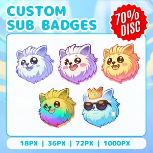 Custom Sub Badges | Twitch Sub Badges | Twitch Bit Badges | Sub Badges ...