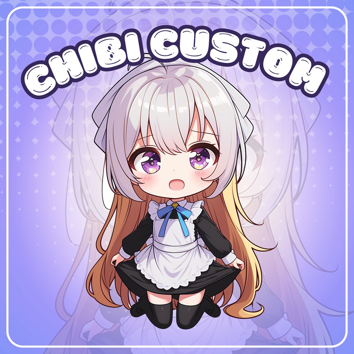 CUSTOM CHIBI ANIME Chibi Character, Custom Chibi Commission, Original ...