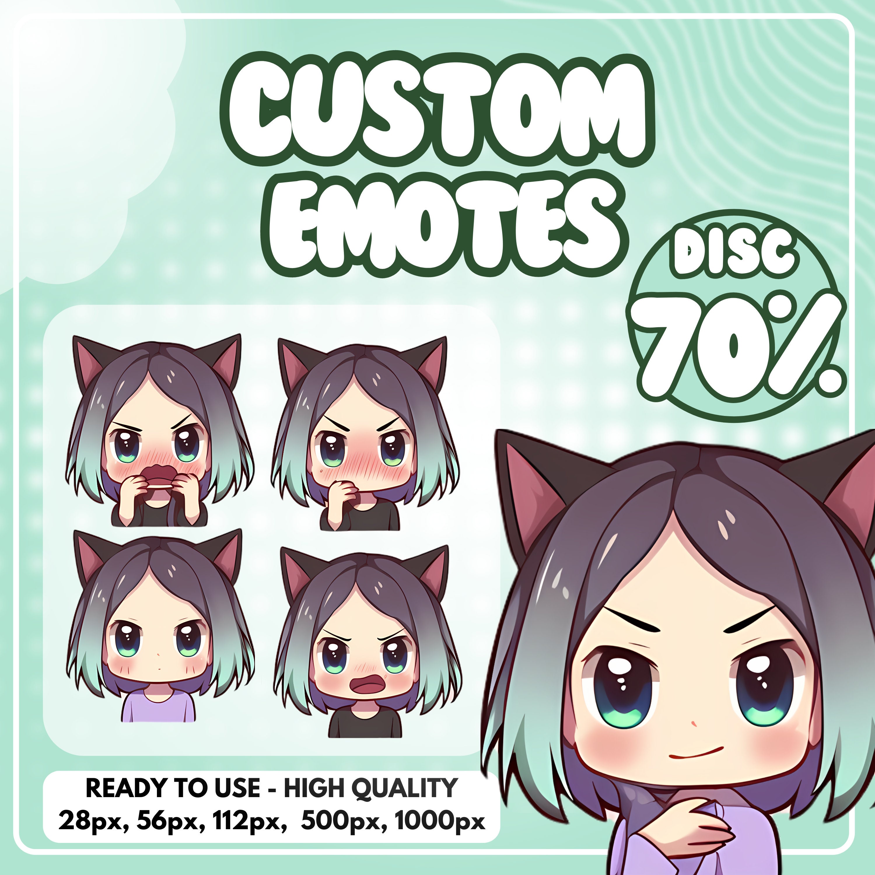 CUSTOM EMOTES Animated Emotes, Custom Twitch Emotes, Cute Emotes ...