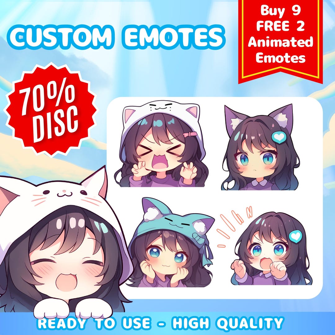 Emotes de Twitch premium personalizados de alta calidad / Lindo estilo ...