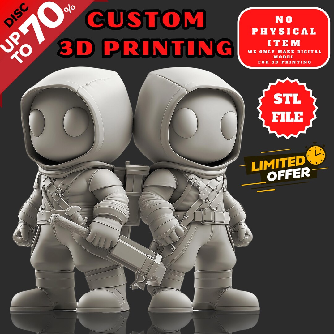 CUSTOM 3D PRINTING Models | Stl/obj Files for Miniatures, Characters ...