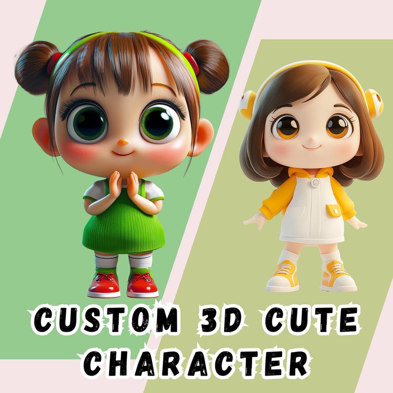 CUSTOM 3D CUTE Modeling Character, 3D Human, 3D Animal, & 3D Creatures ...