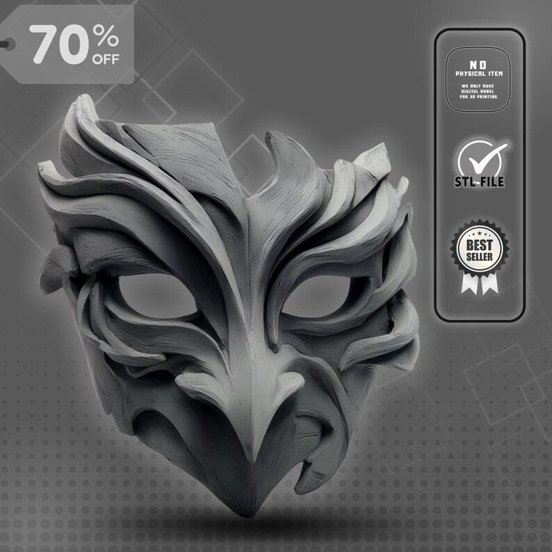 Custom 3D Printable Mask, Cosplay Armor Helmet (digital Files) - Etsy