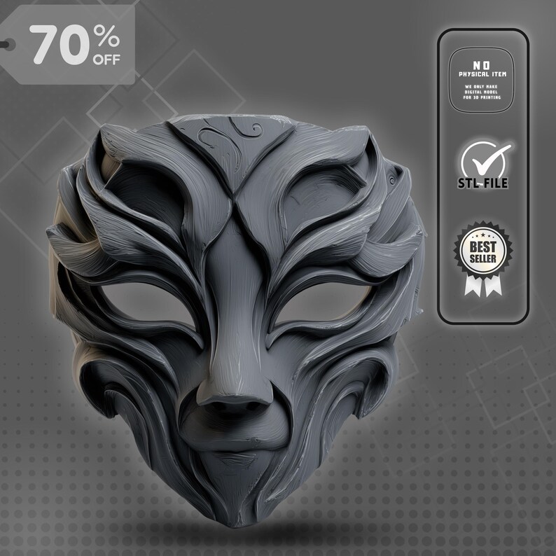 Custom 3D Printable Mask Design | Cosplay & Costume Digital Files (STL ...