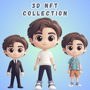Custom 3D NFT Art Collection, 3D Nft Model,3d Character,3d Modeling, 3D Model, Collectible, NFT ...