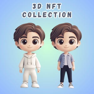 Custom 3D NFT Art Collection, 3D Nft Model,3d Character,3d Modeling, 3D Model, Collectible, NFT ...