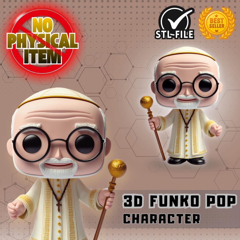 Custom 3D Funko Pop Figure | Personalized Digital Model | STL File for ...