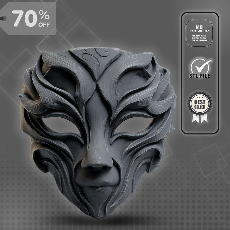 Custom 3D Printable Mask, Cosplay Armor Helmet (digital Files) - Etsy