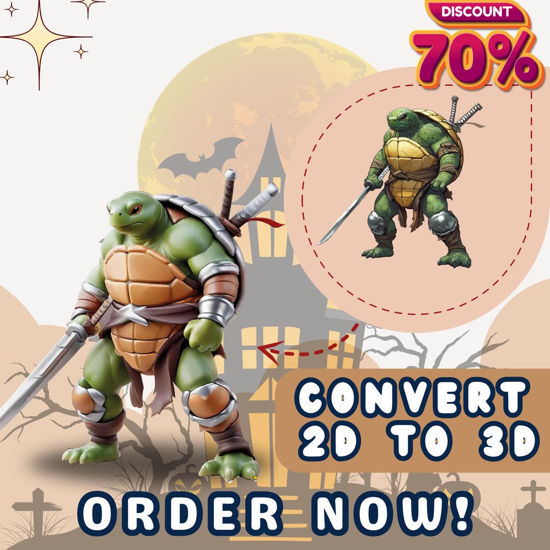 CONVERT 2D TO 3D 3D Model Commission 3D Design Service Custom DIGITAL ...