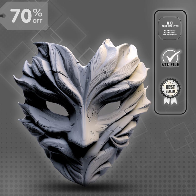 Custom 3D Printable Mask Design | Cosplay & Costume Digital Files (STL ...