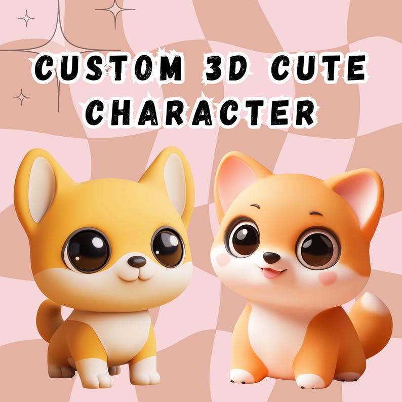 CUSTOM 3D CUTE Modeling Character, 3D Human, 3D Animal, & 3D Creatures for 3D Printing Animation ...