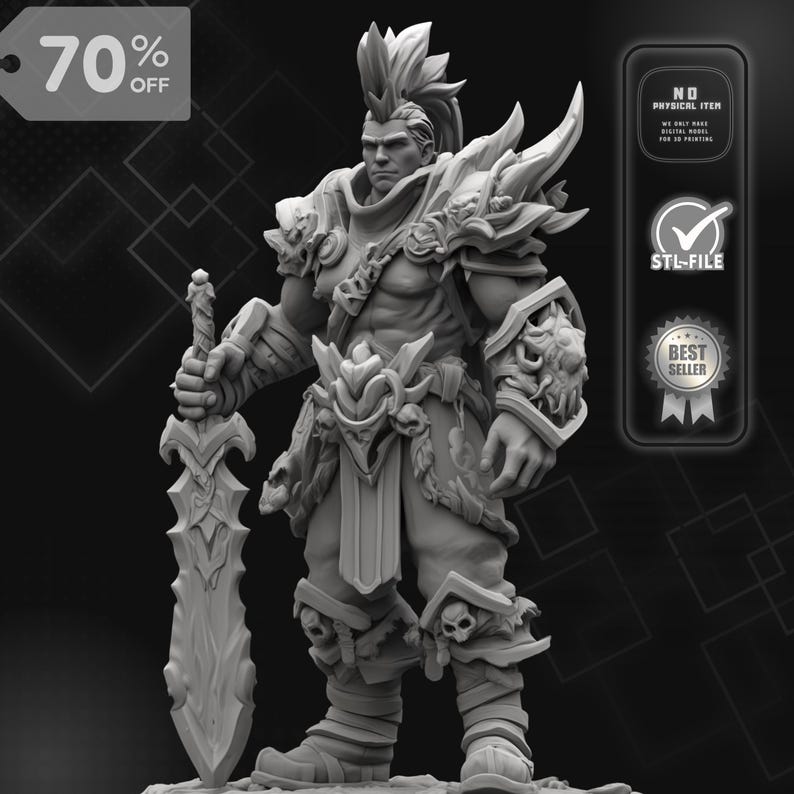 Custom Dnd Miniature | Fantasy Character 3D Model Sculpting | STL File ...