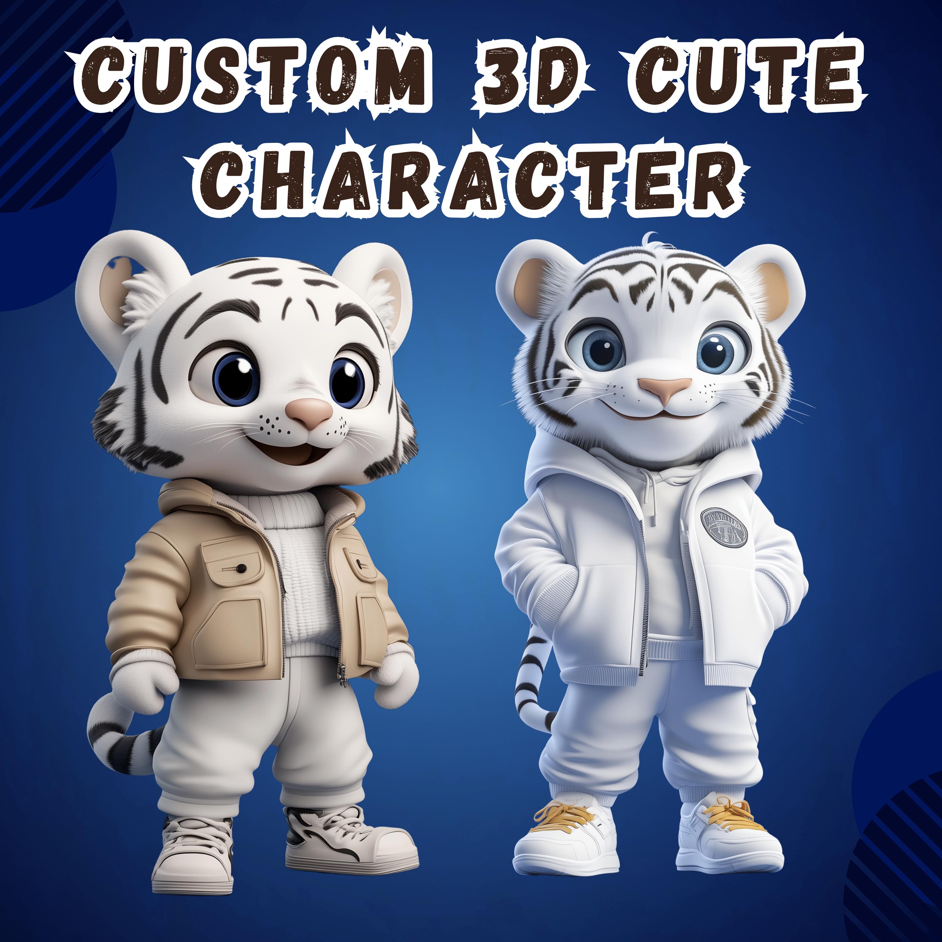 CUSTOM 3D CUTE Modeling Character, 3D Human, 3D Animal, & 3D Creatures ...