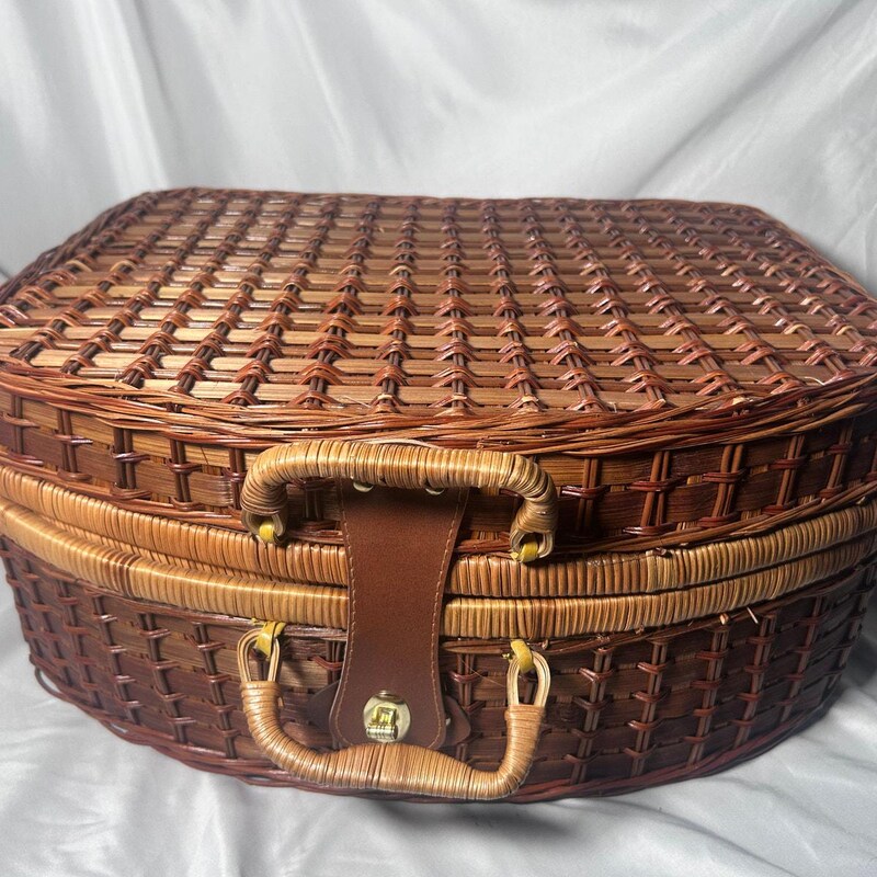 Wicker Suitcase - Etsy