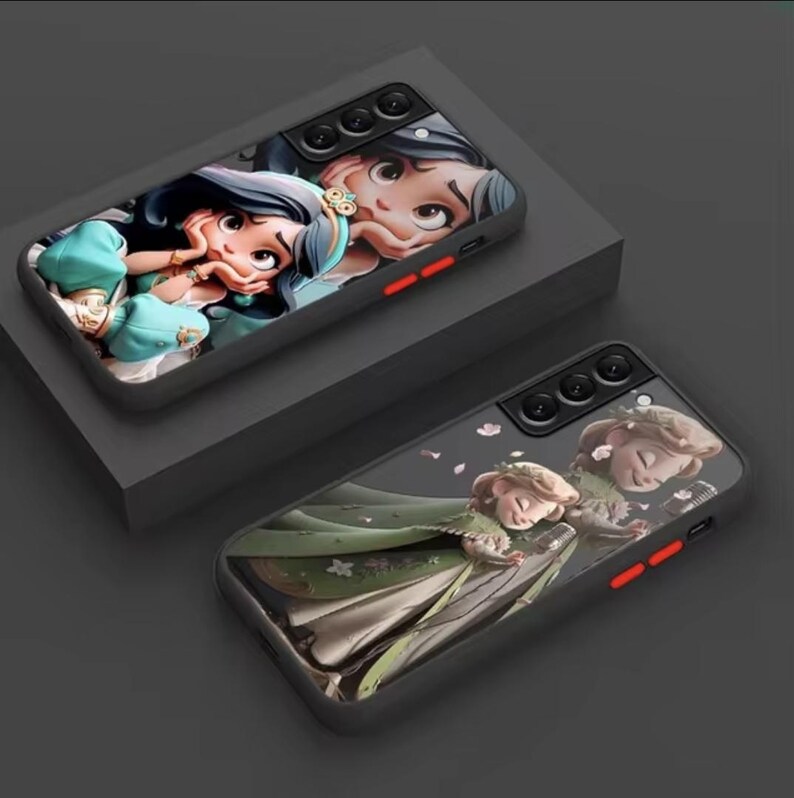 Princess Ariel Jasmine Elsa Cartoon Case for Samsung Galaxy S24 S23 S22 ...