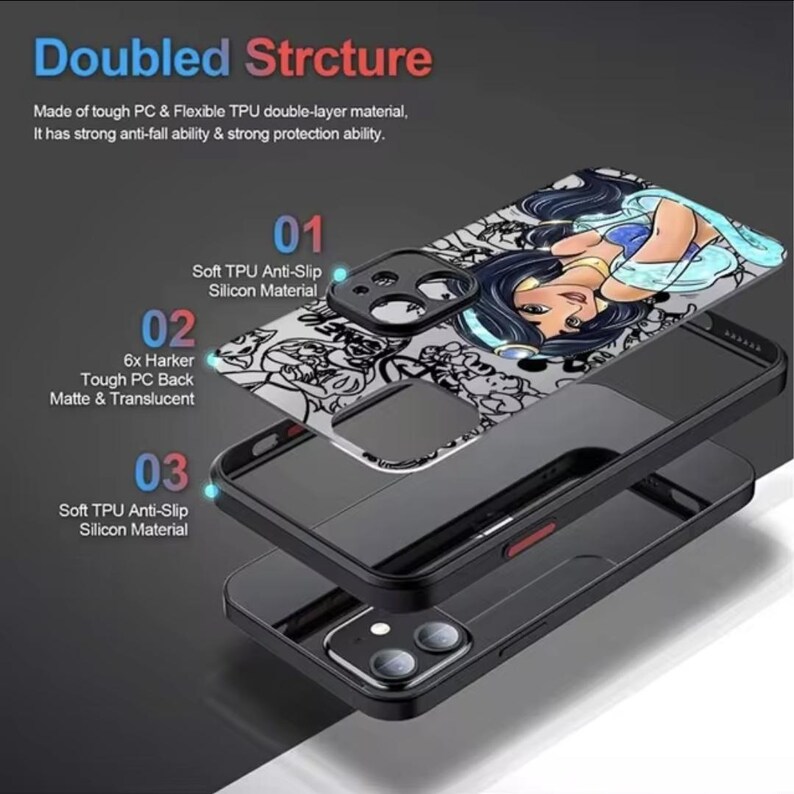 Princess Jasmine Snow White Jasmine Case for Apple iPhone 11 13 15 14 Pro Max 12 Mini 7 8 Plus ...