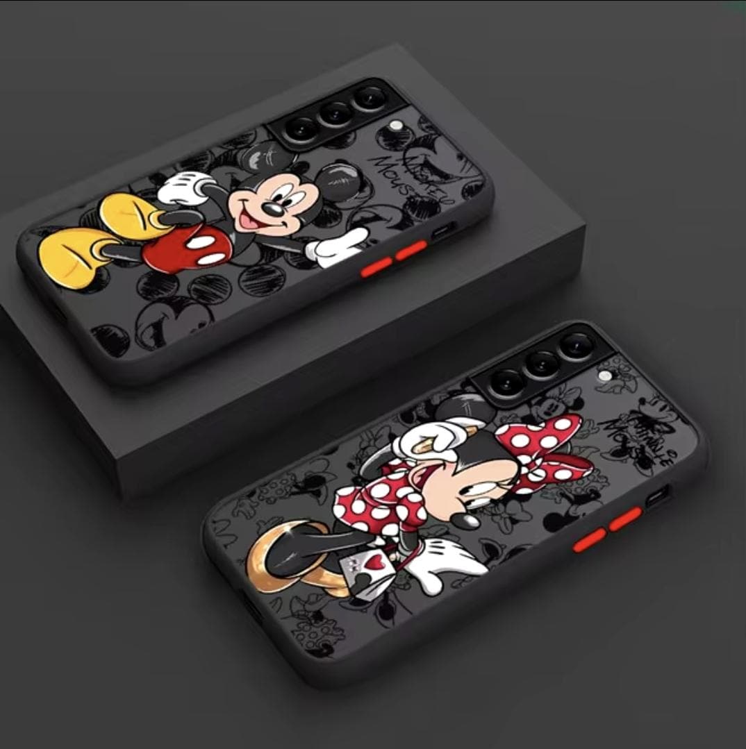 Cartoon Mickey Minnie Mouse Case for Samsung Galaxy S24 S23 S22 Ultra ...
