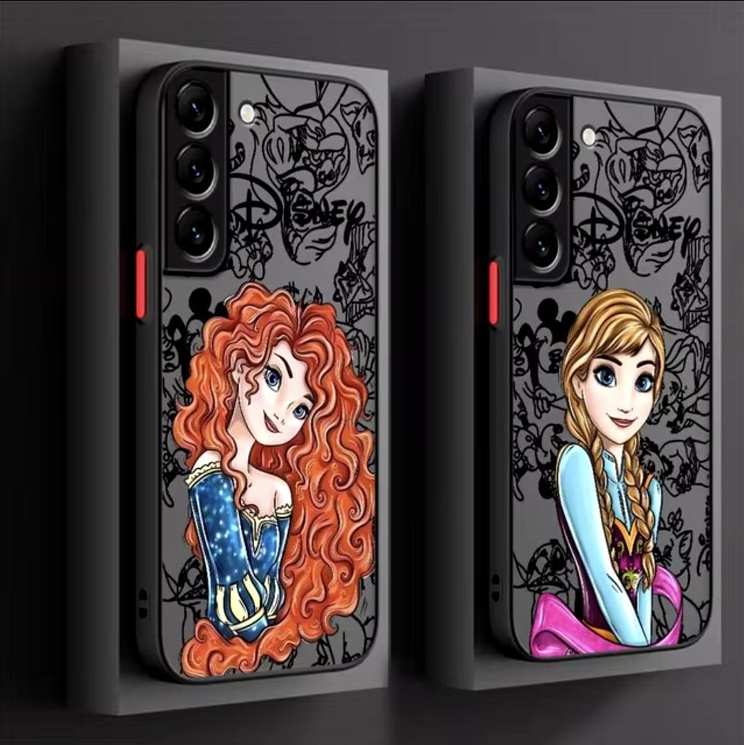 Floral Cartoon Princess Case for Samsung Galaxy S24 S23 S22 Ultra S20 ...