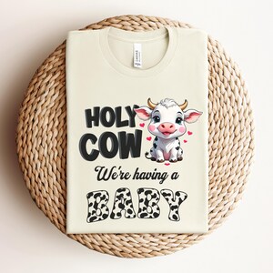 Holy Cow Pregnancy Announcement Shirt, Gender Reveal Tee - Etsy