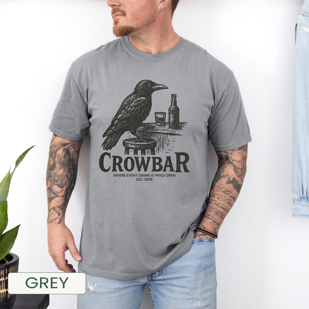 Crowbar Pun Shirt for Men, Dad Joke Tool Shirt for Father, Crow Humor ...