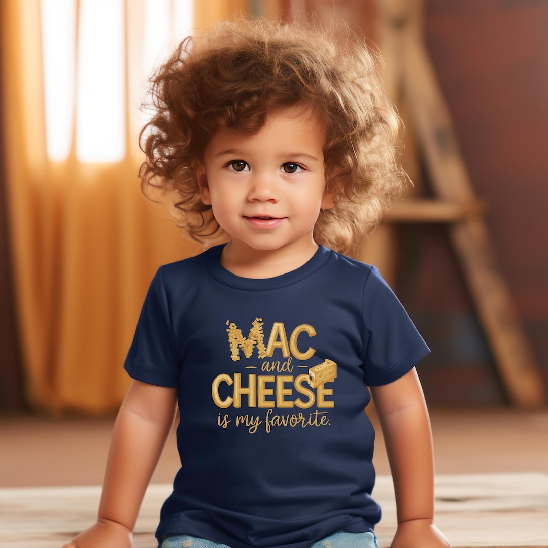 Mac and Cheese Shirt for Kids, Funny Toddler Tee, Cute Mac and Cheese ...