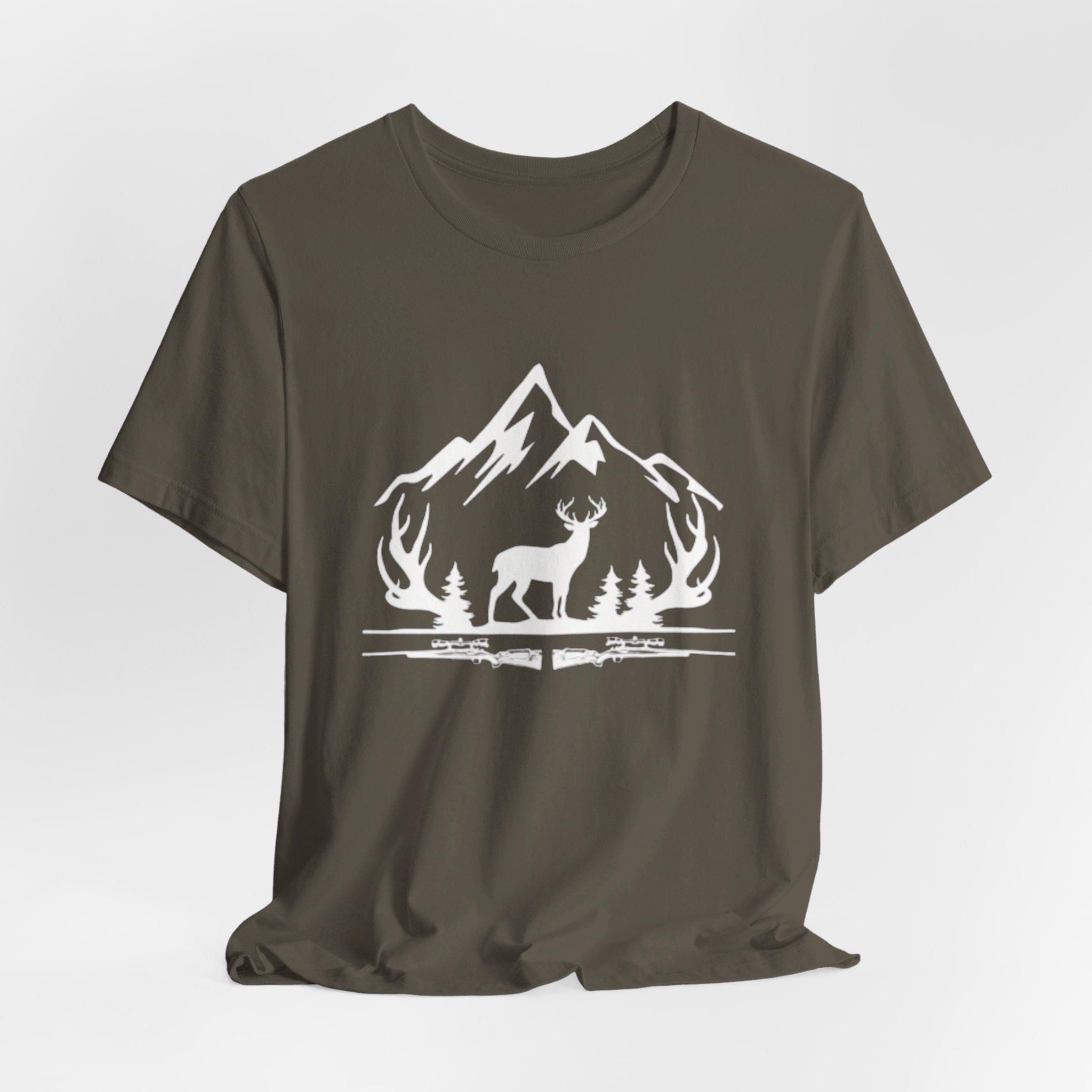 Buck in Forest, Hunting Shirts for Men and Women, Deer Hunter Shirt ...