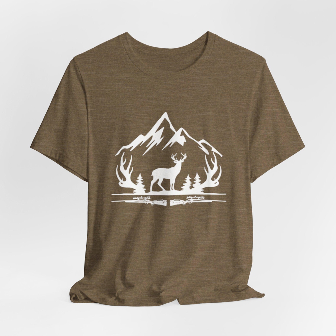 Buck in Forest, Hunting Shirts for Men and Women, Deer Hunter Shirt ...