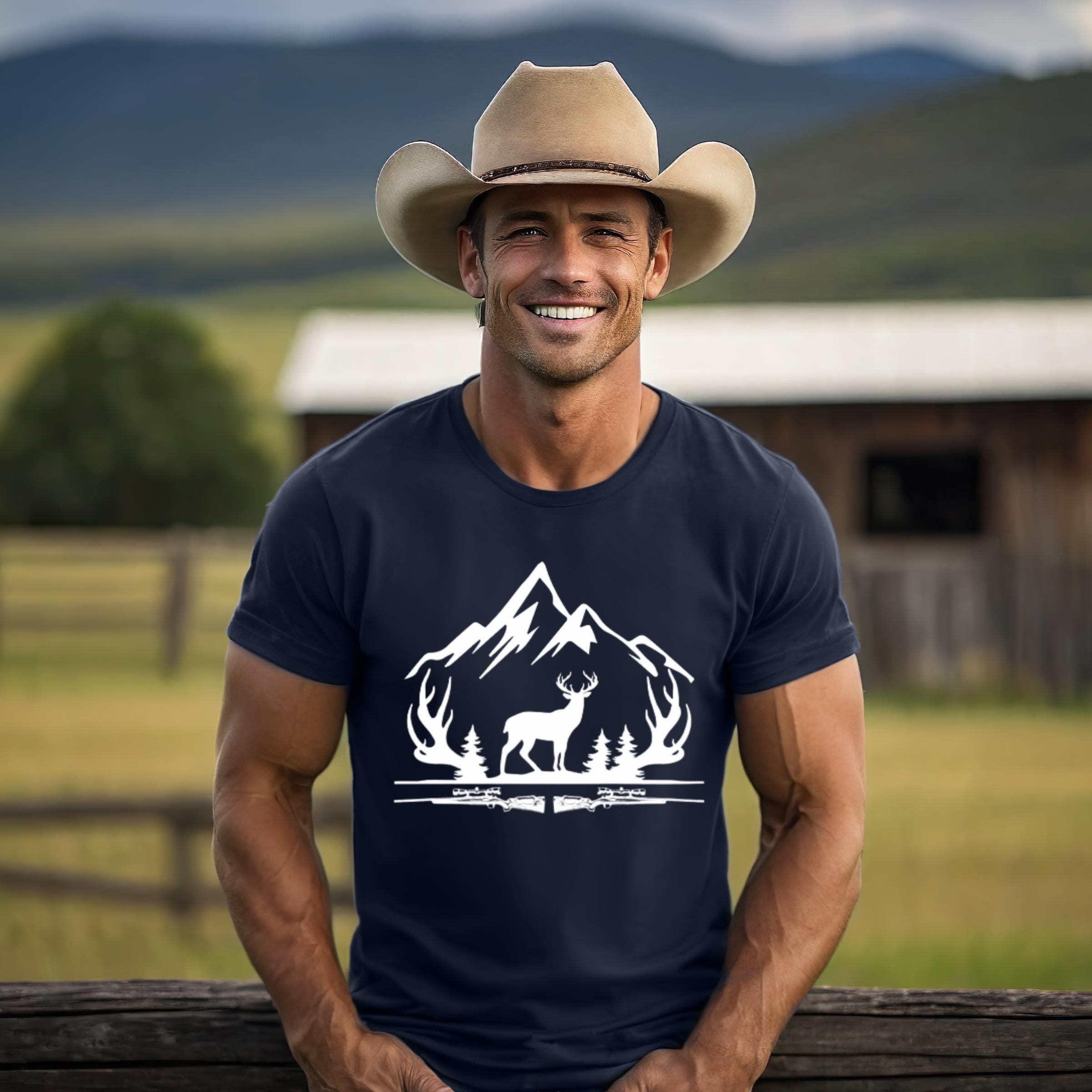Buck in Forest, Hunting Shirts for Men and Women, Deer Hunter Shirt ...