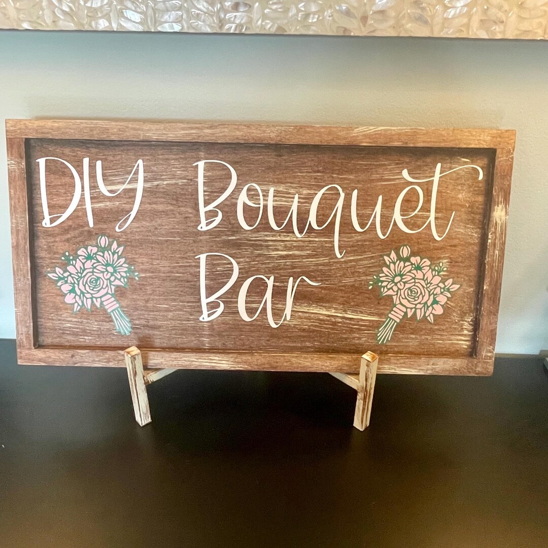 DIY Bouquet Bar Table Sign - Etsy