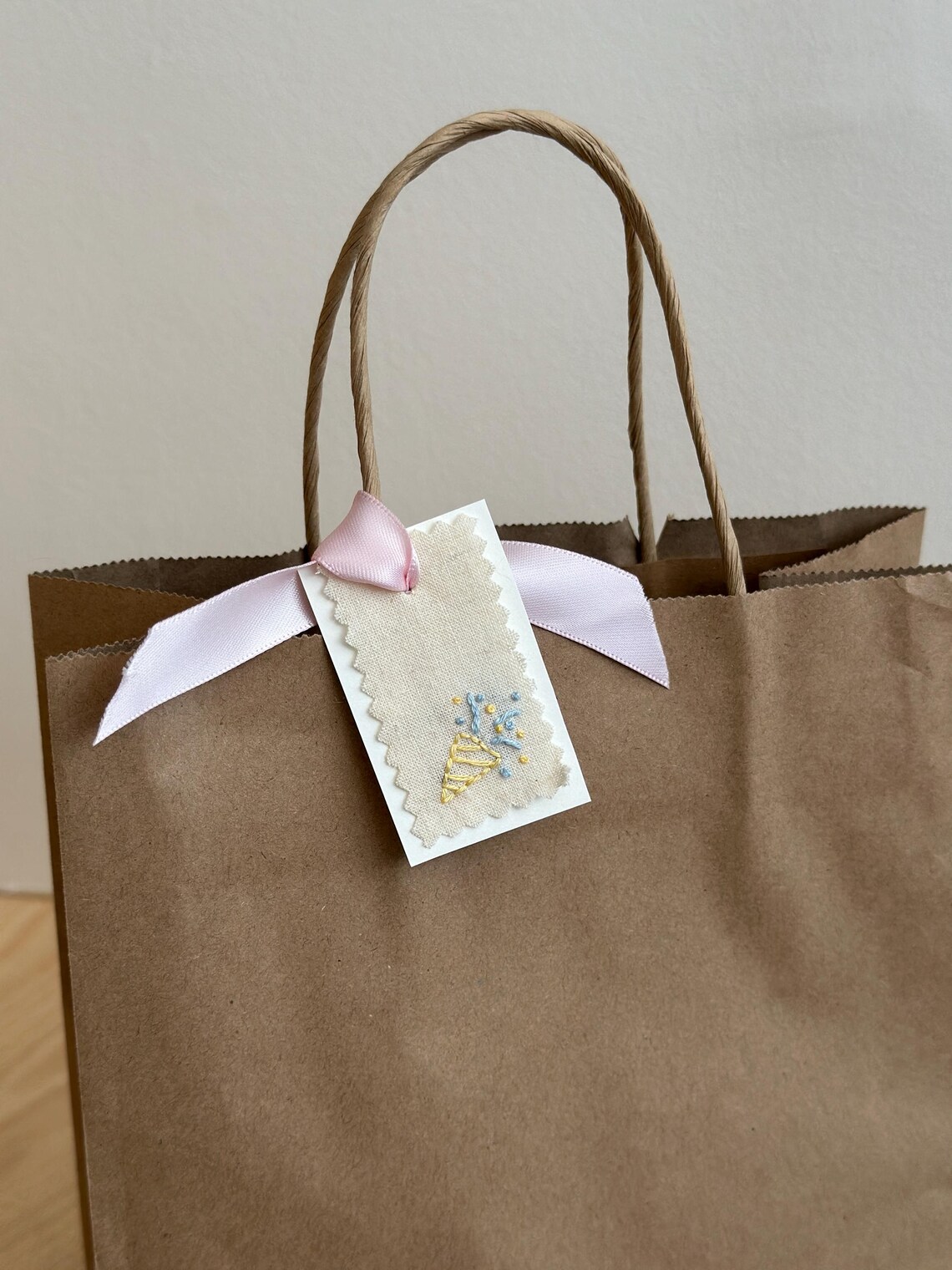 Embroidered Gift Tags PDF Pattern, DIY Fabric Paper Bookmarks, Fun ...