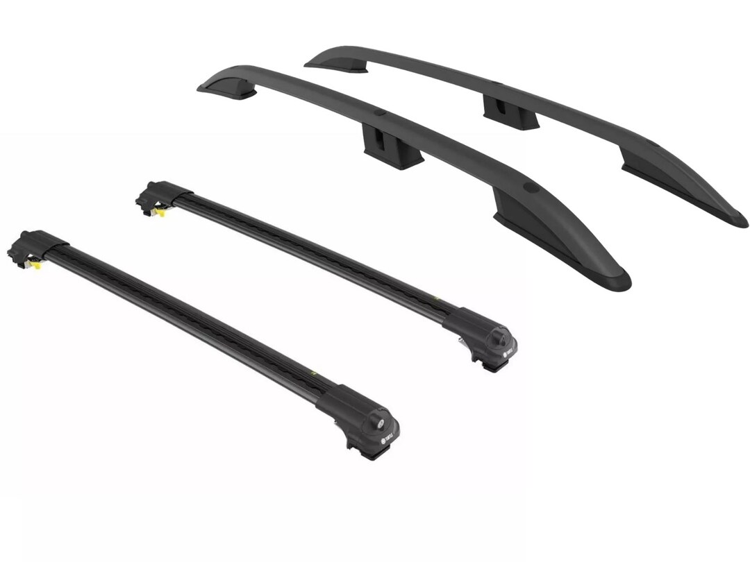 Ford Transit Connect LWB Roof Rack: Aluminum Side Rails & Lockable ...