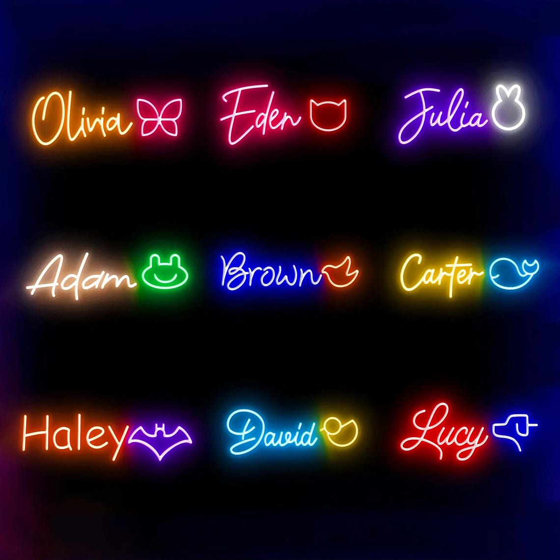 Custom Kids Name Neon Sign, LED Nursery Decor - Etsy