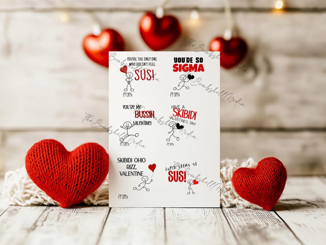 Printable Skibidi Valentine Cards for Kids Funny Class Exchange Skibidi ...