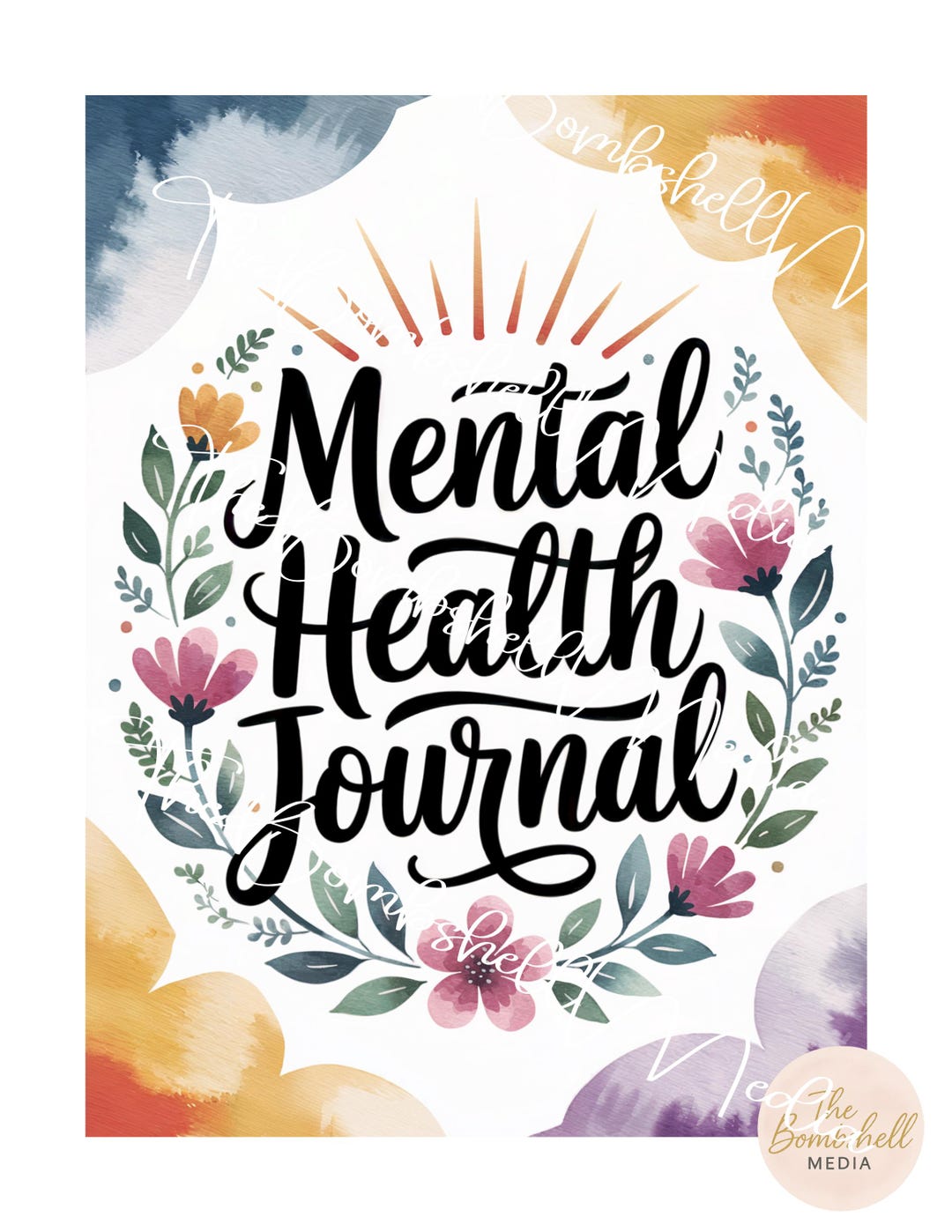 Mental Health Journal Printable PDF and Editable Canva Template, Self ...