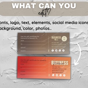 Gift Certificate Template for Makeup Artist Coupon Card for Beauty ...