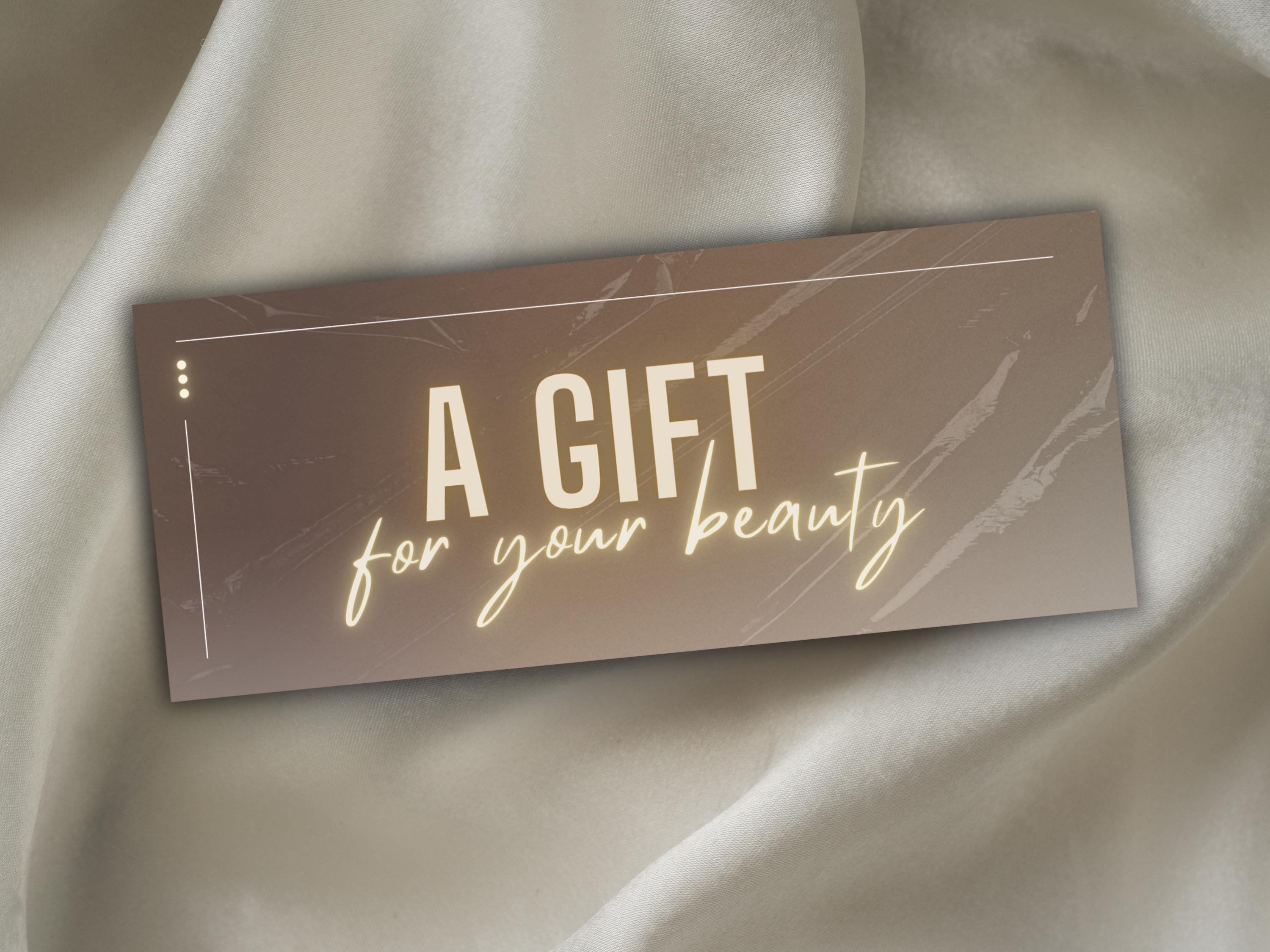 Gift Certificate Template for Makeup Artist Coupon Card for Beauty ...