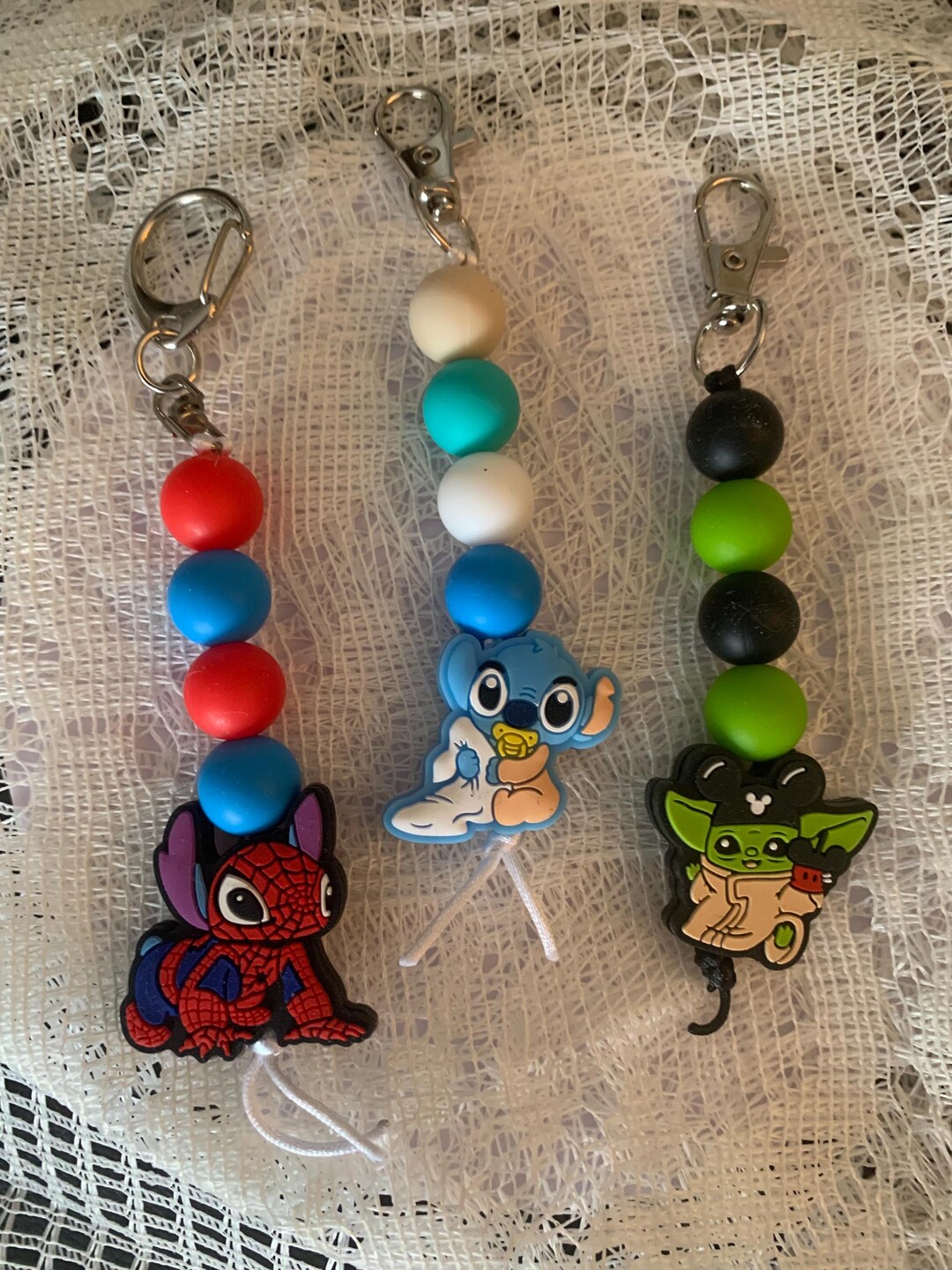 Zipper/backpack Pull - Baby Yoda, Stitch Spider-man, Stich Baby - Etsy