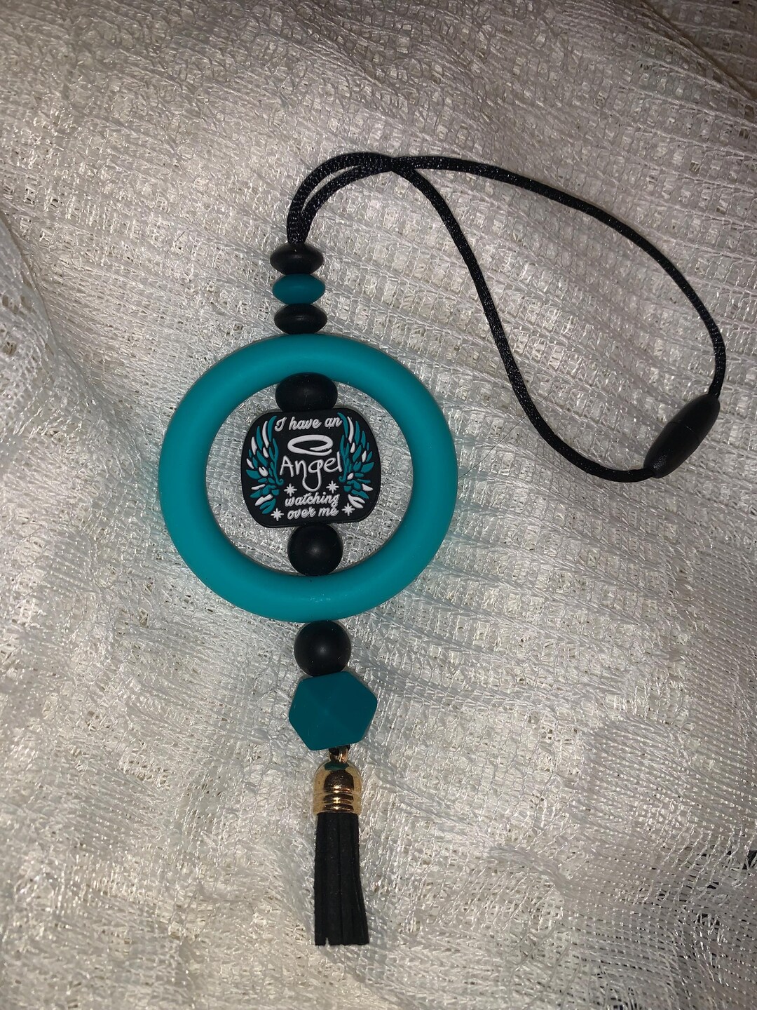 Car Charm Teal - Angel Wings Memorial - Etsy
