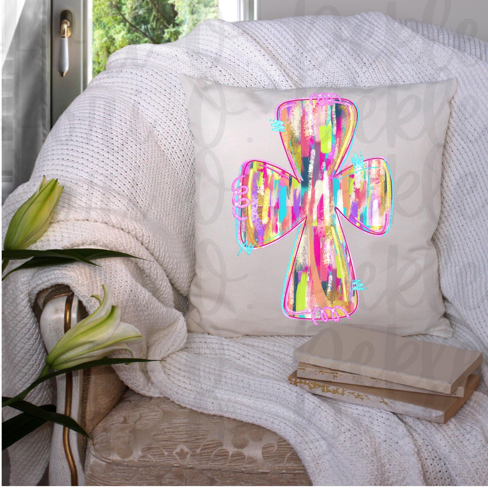 Painted Cross PNG: Gold Glitter Christian Art (digital Download) - Etsy