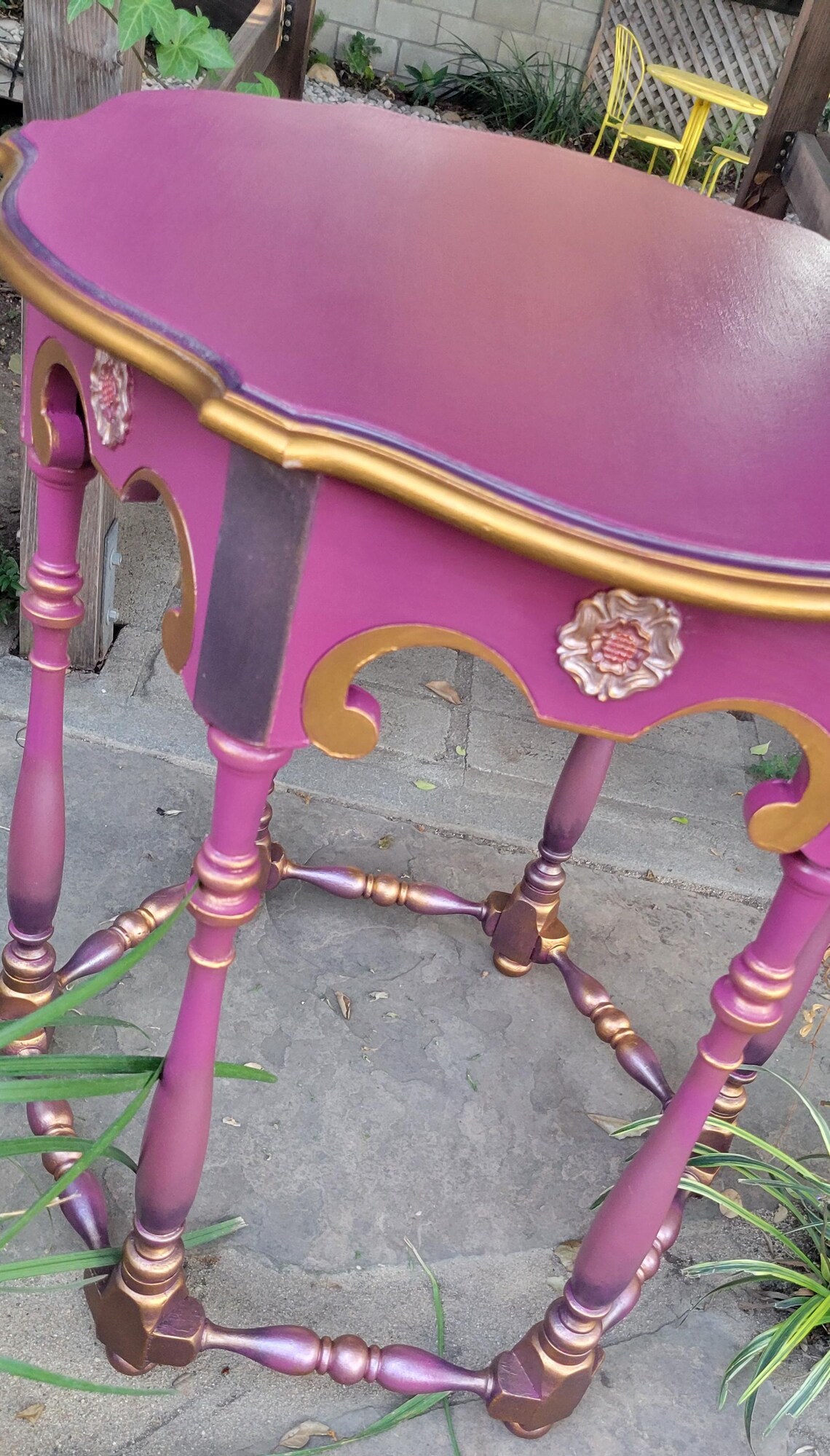 Hand Painted Jacobean Table - Etsy