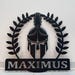 Custom Spartan Warrior Monogram Metal Wall Art With LED Lights ...