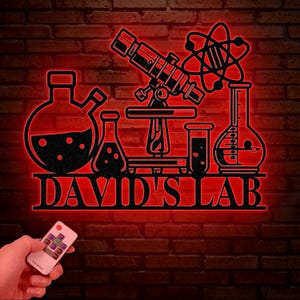 Custom Scientist Name Metal Sign,science Class Sign,personalized ...