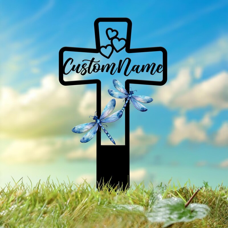 Dragonfly Memorial Stone - Etsy